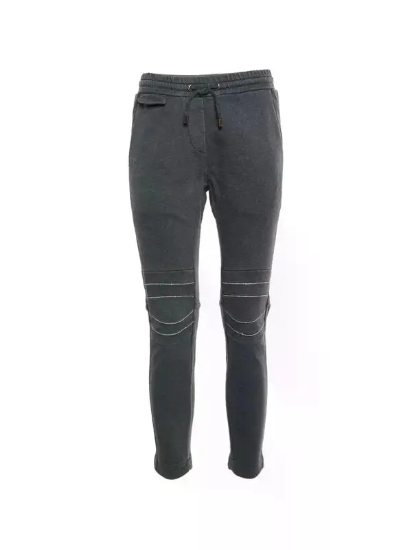 Brunello Cucinelli Monili Detail Track Pants - Grey