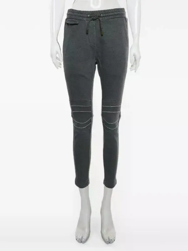 Brunello Cucinelli Monili Detail Track Pants - Grey