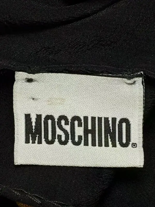 Moschino Embroidered Logo Scarf