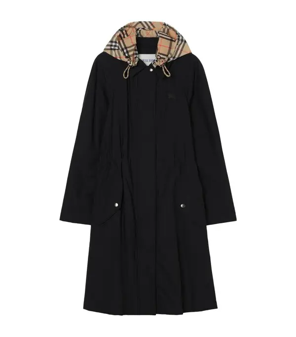 Burberry Hooded Parka - Black