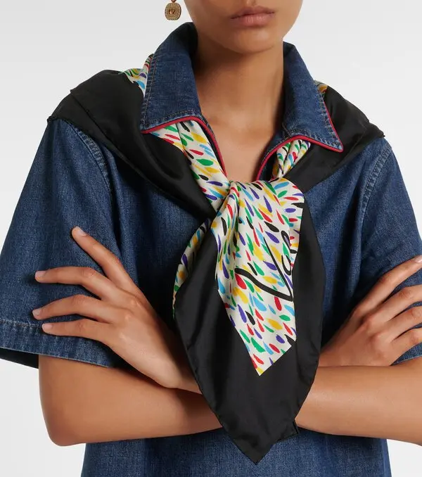 Valentino Garavani Printed Silk Twill Scarf - Multicoloured