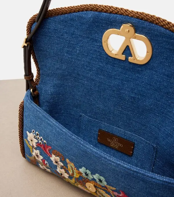 Valentino Garavani Small Embroidered Shoulder Bag