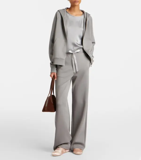 Max Mara Cotton-blend Jersey Hoodie