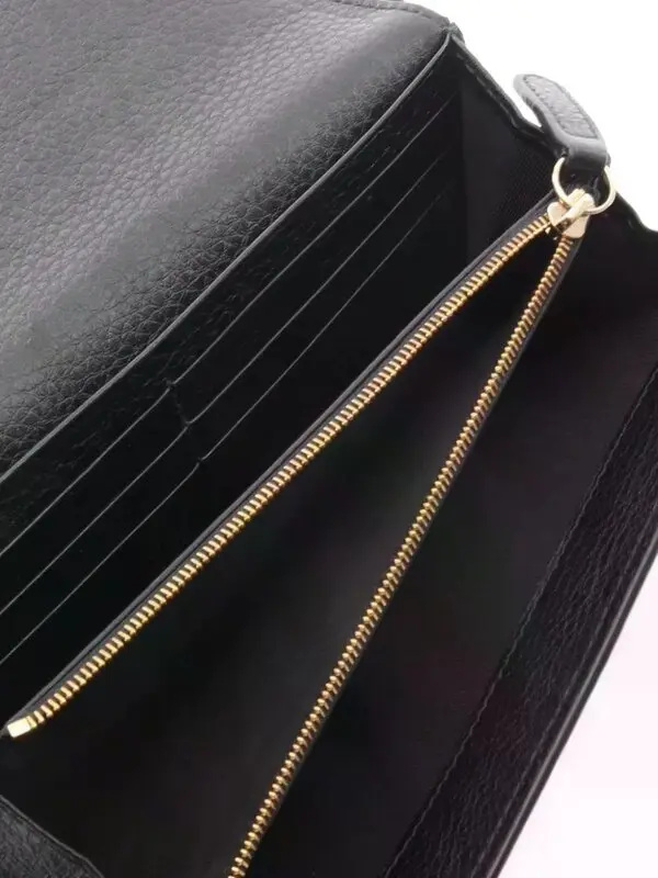 Gucci 2010s Gg Emblem Continental Wallet - Black