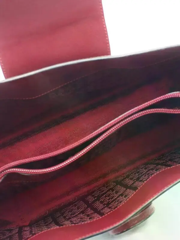Cartier Burgundy Leather Shoulder Bag