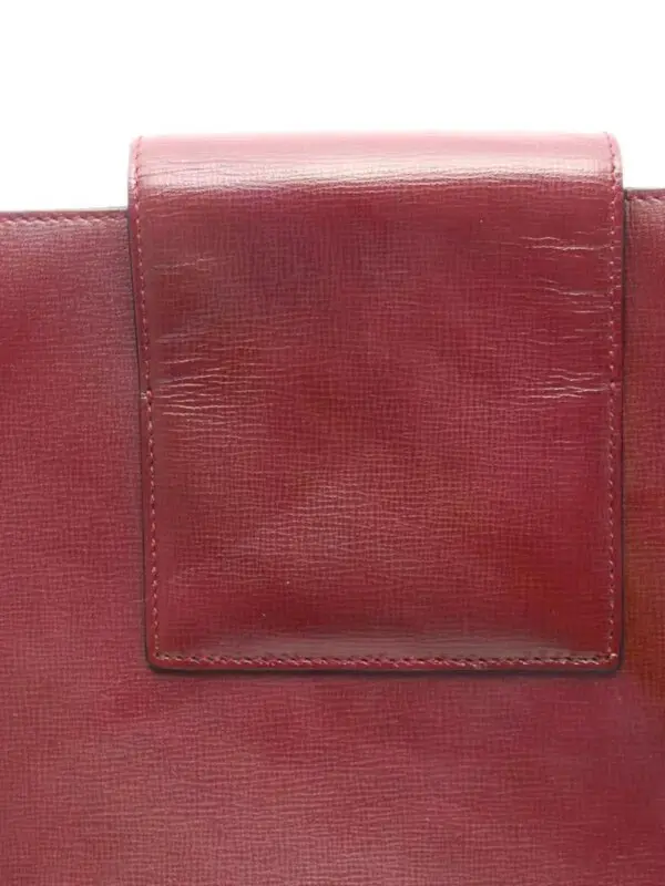 Cartier Burgundy Leather Shoulder Bag