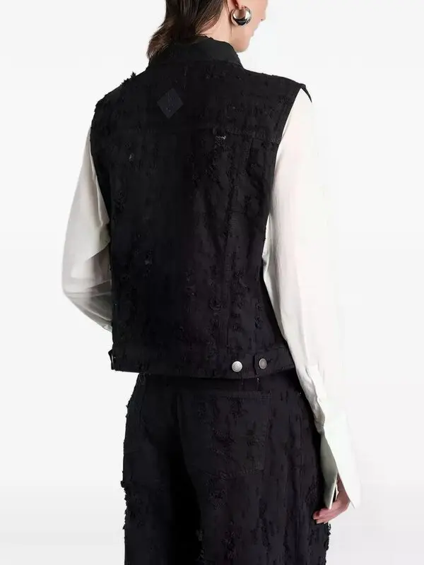 HAIKURE Ryder Bull Destroy Denim Gilet