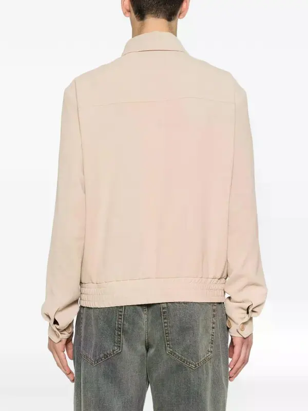 Sandro Seersucker-effect Zip-up Jacket