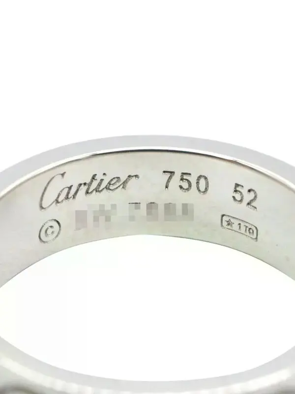 Cartier 18k White Gold Love Ring