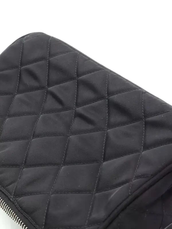 Prada Quilted Chain Shoulder Bag - Black
