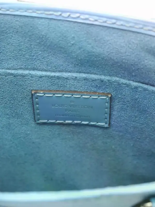 LOUIS VUITTON Epi Leather Petit Sac Plat Tote Bag - Blue