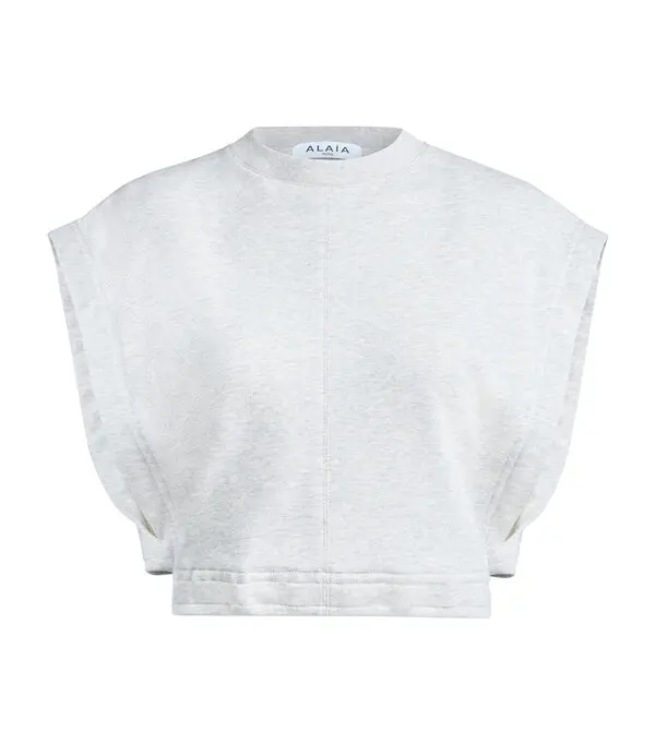 Alaïa Cropped Jersey Top