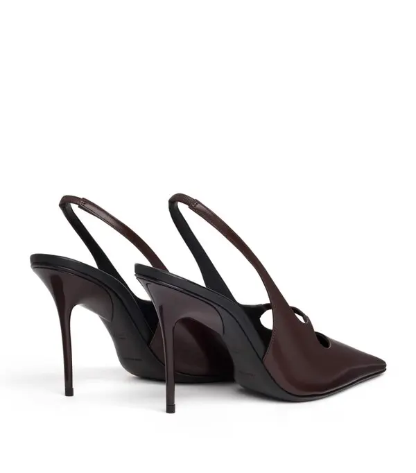 Alaïa Leather Drop Slingback Pumps