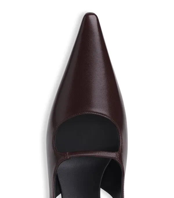 Alaïa Leather Drop Slingback Pumps