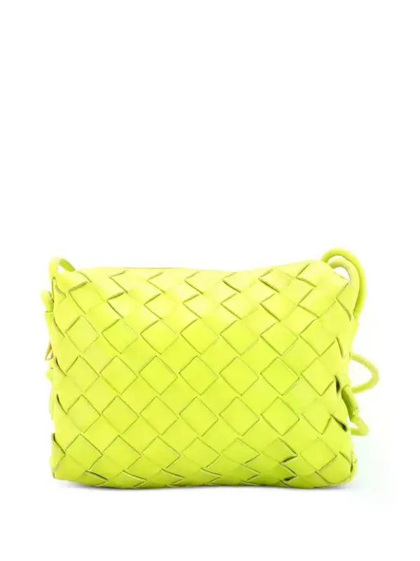 Bottega Veneta Loop Intrecciato Nappa Mini Crossbody Bag - Green