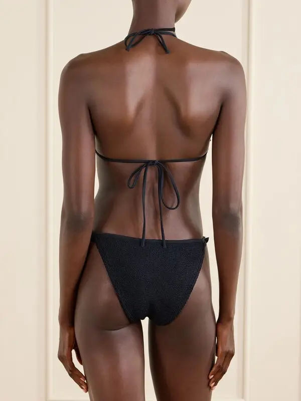 Hunza G Naomi Triangle Bikini With Ruffle Trim