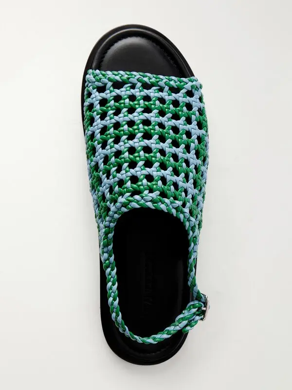 JW Anderson Woven Leather Sandals - Blue