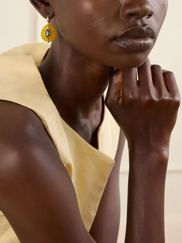 ROXANNE ASSOULIN Gold-tone Crystal Earrings