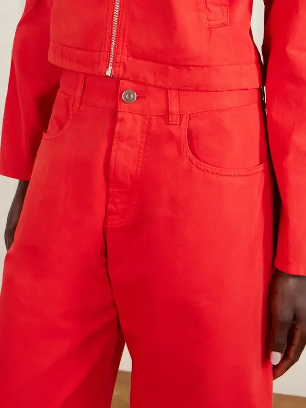 Alaïa Mid-rise Wide-leg Jeans