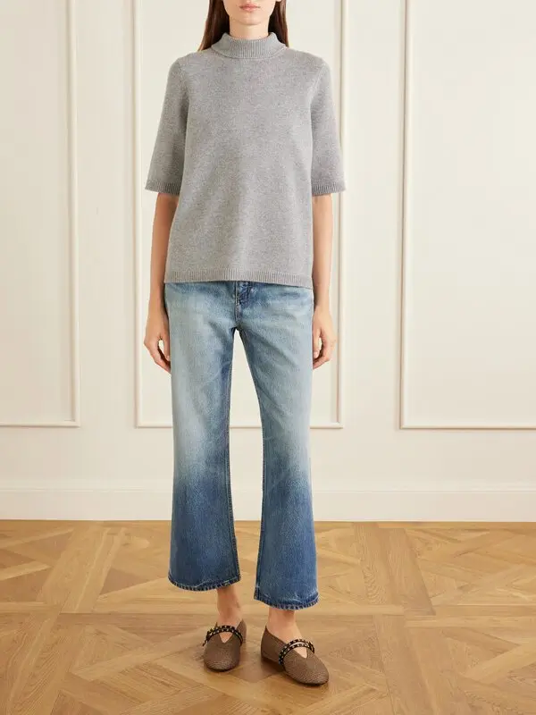 Alaïa Mid-rise Wide-leg Jeans
