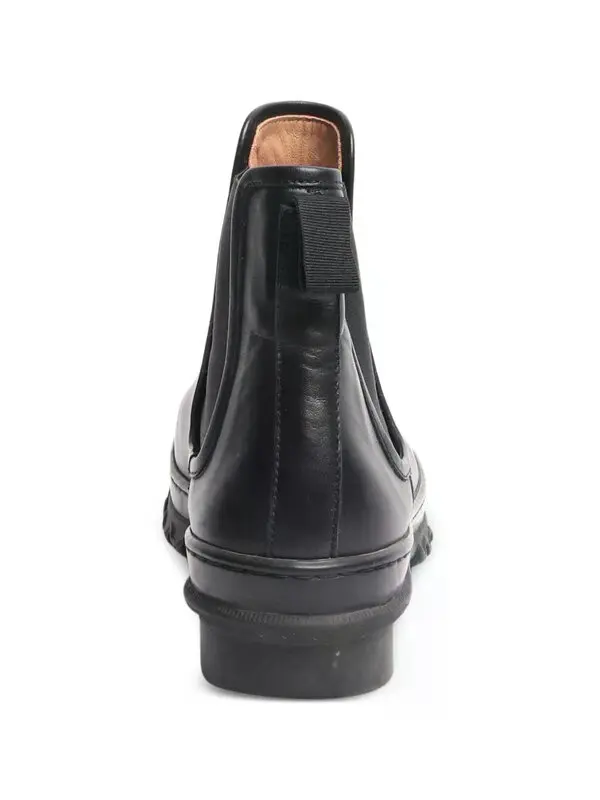 Legres Round Toe Leather Chelsea Boots