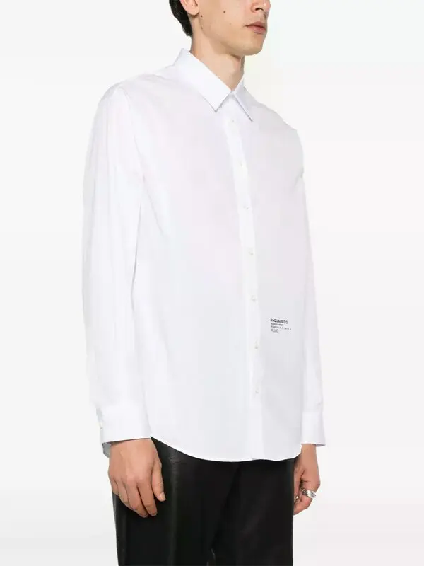 Dsquared2 Logo Print Poplin Shirt
