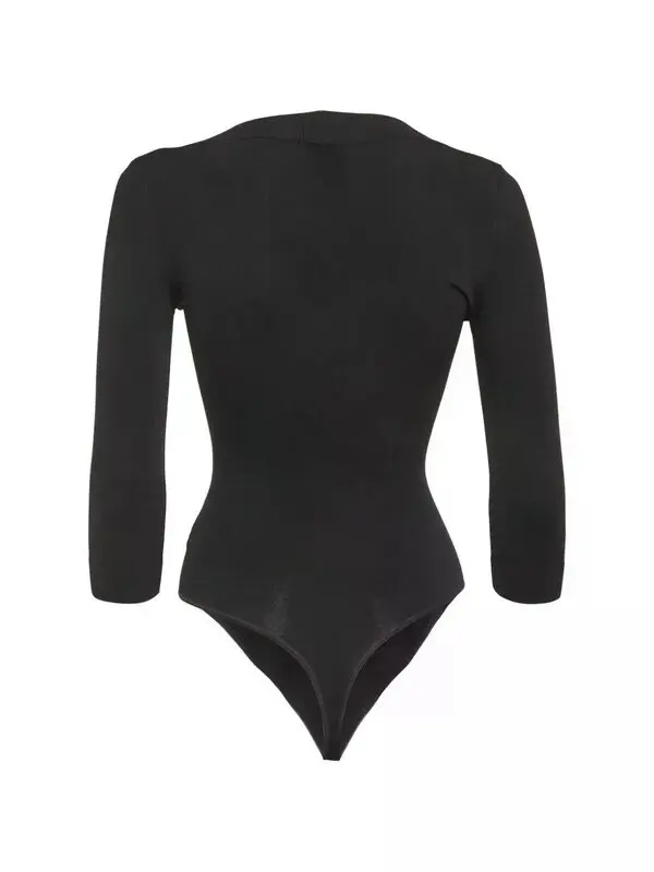 Alaïa V-neck Long Sleeve Bodysuit