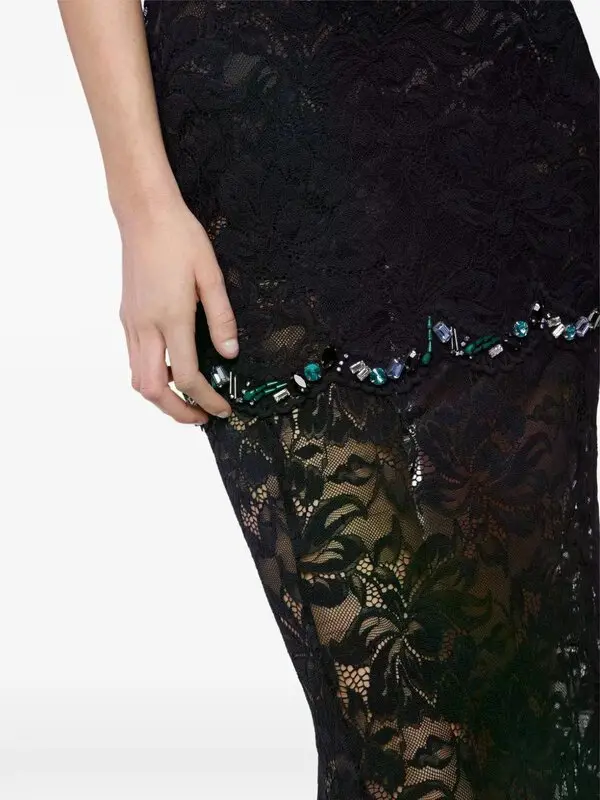 Rabanne Lace Sequin-embellished Maxi Dress
