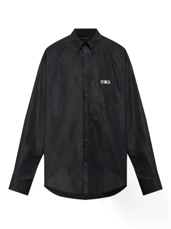Balenciaga Logo-embroidered Button-down Shirt