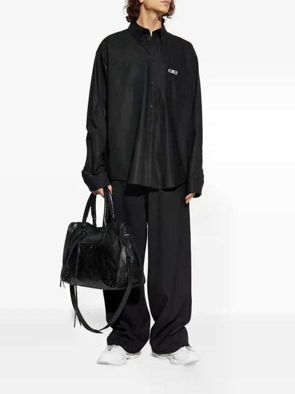 Balenciaga Logo-embroidered Button-down Shirt