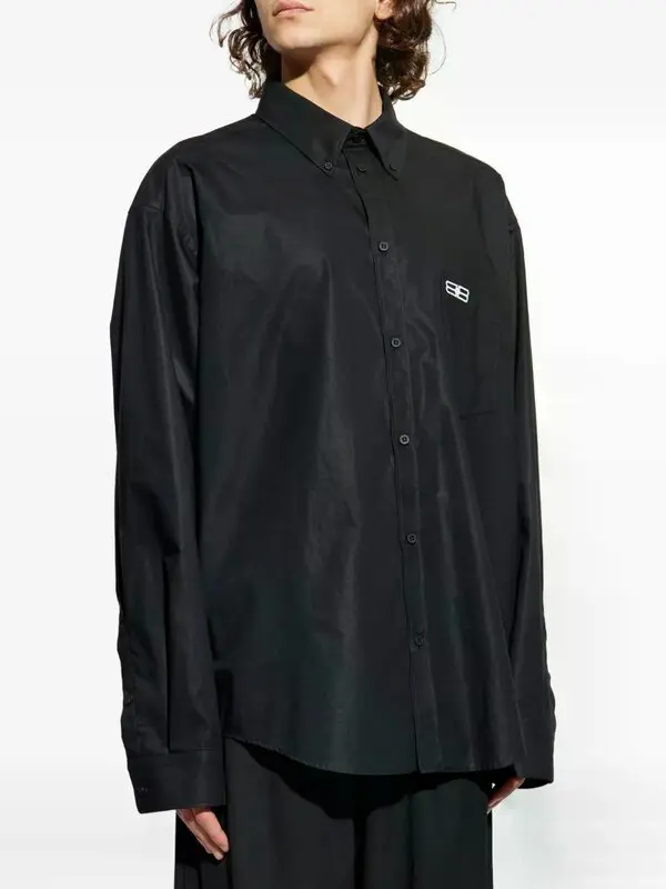 Balenciaga Logo-embroidered Button-down Shirt