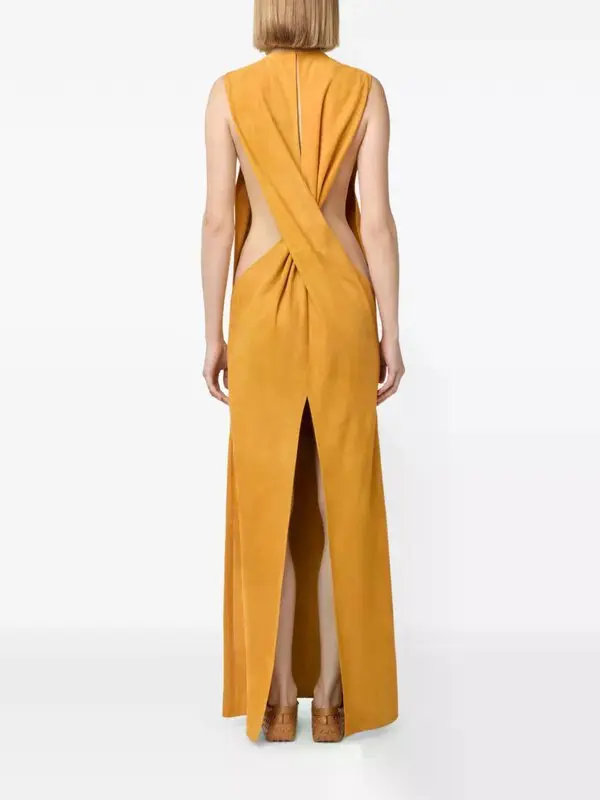 TOD'S Twisted Open-back Maxi Dress
