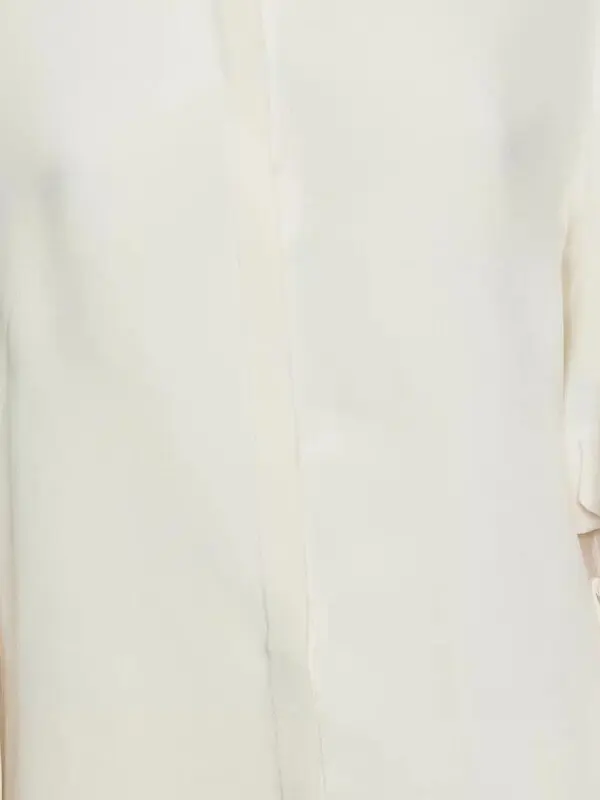 Alexander McQueen Silk Ruffle-sleeve Shirt