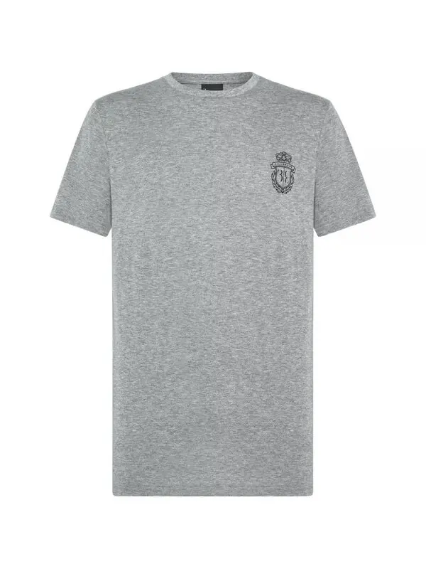 BILLIONAIRE Logo-embroidered Crew-neck T-shirt