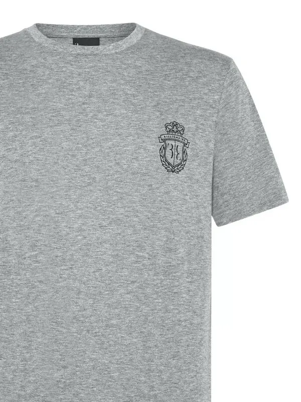 BILLIONAIRE Logo-embroidered Crew-neck T-shirt