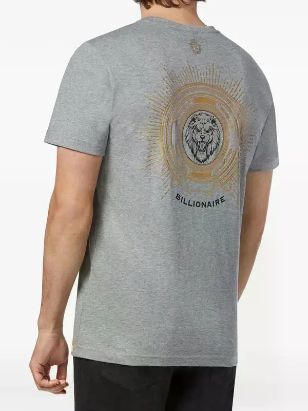BILLIONAIRE Logo-embroidered Crew-neck T-shirt
