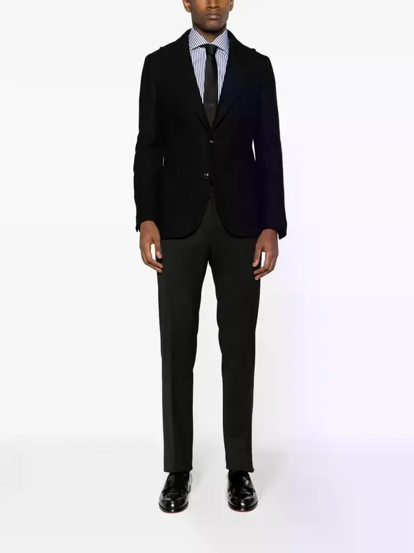 PT TORINO Off-centre Buckle Fastening Straight-leg Trousers