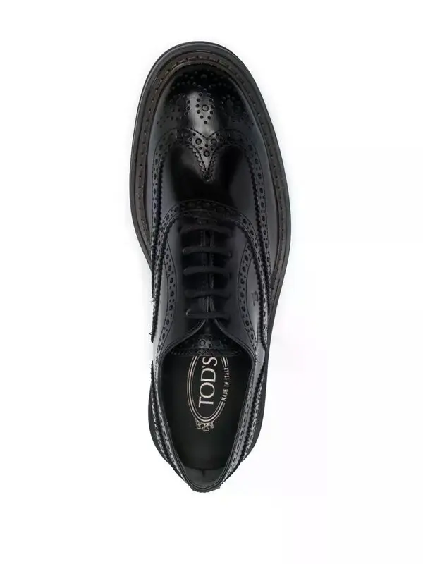 TOD'S Lace-up Perforated Oxford Shoes