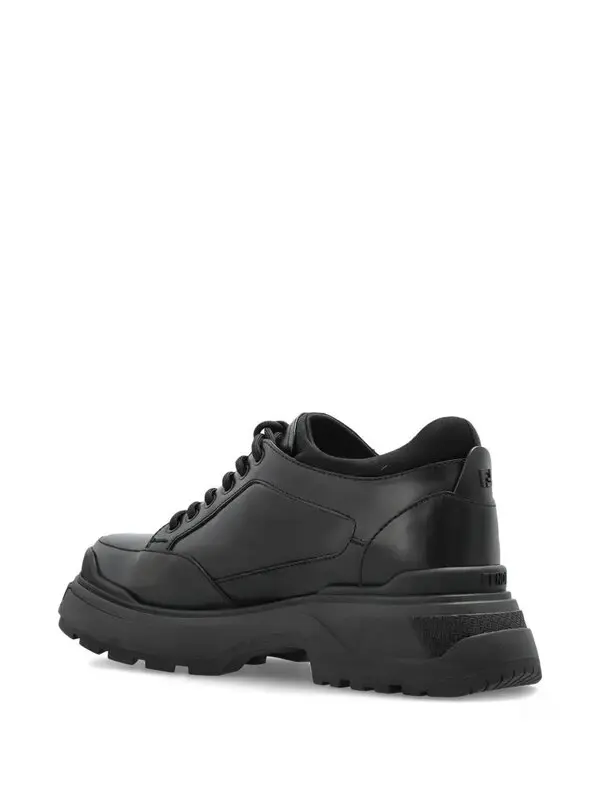Fendi Logo-embossed Leather Derby Shoes