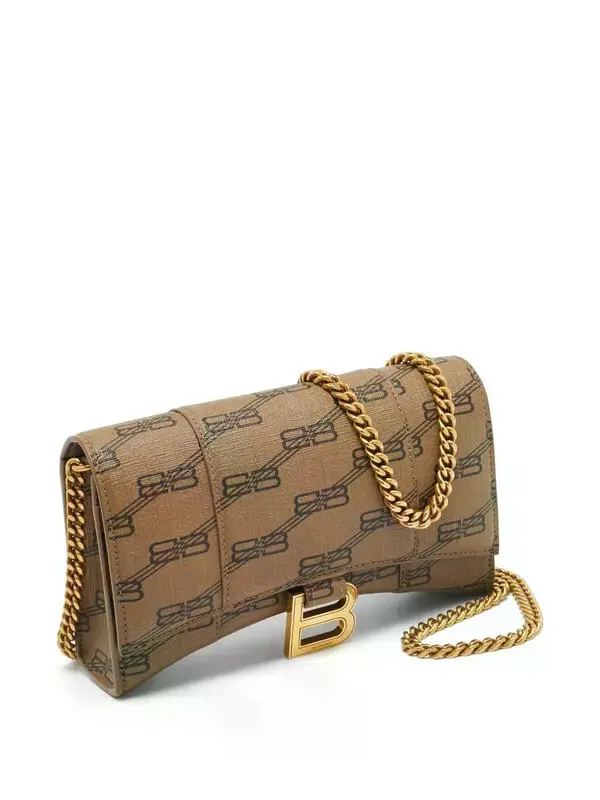 Balenciaga Hourglass Bb Shoulder Bag - Neutrals