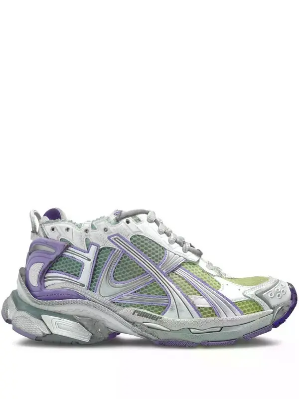 Balenciaga Runner Lace-up Sneakers - Silver