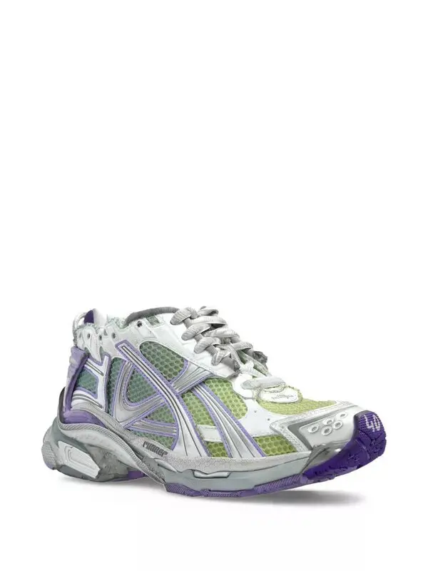 Balenciaga Runner Lace-up Sneakers - Silver