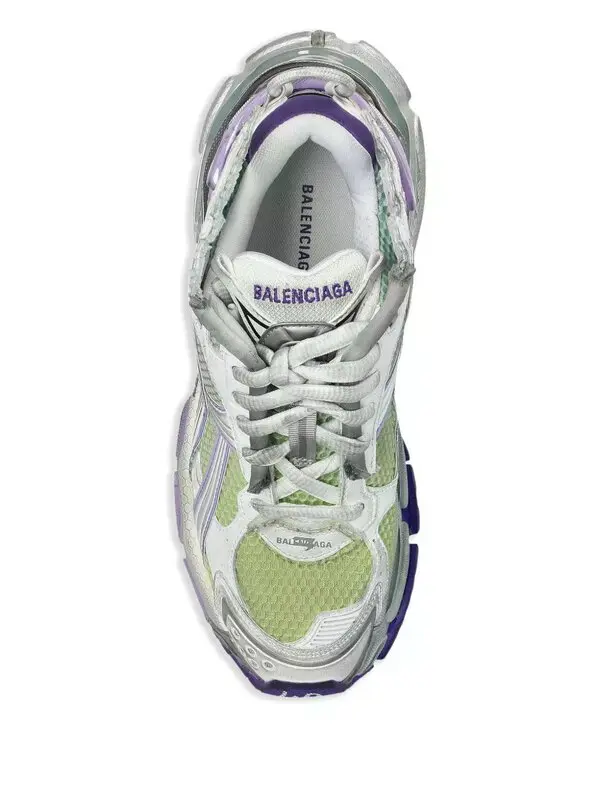 Balenciaga Runner Lace-up Sneakers - Silver