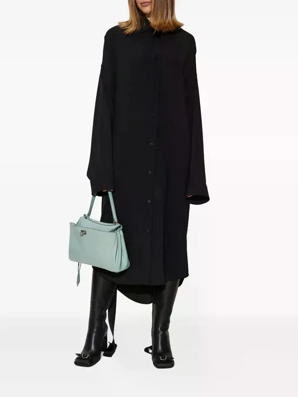 Balenciaga Lace-up Shirt Dress