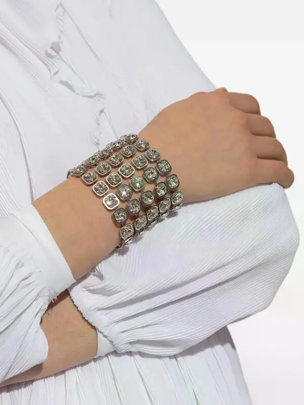 Balenciaga Rhinestone Embellished Bracelet