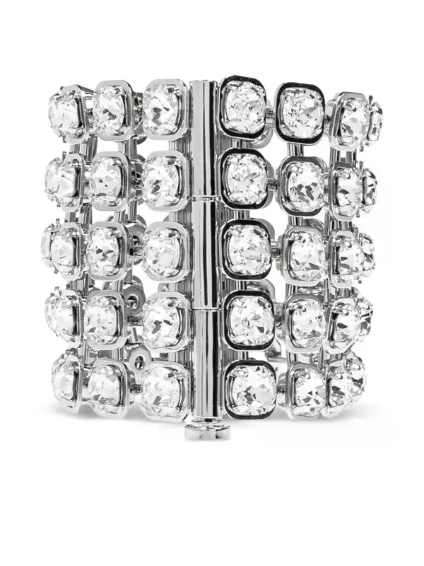 Balenciaga Rhinestone Embellished Bracelet
