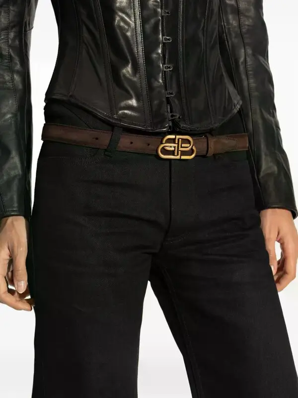 Balenciaga Logo Buckle Belt