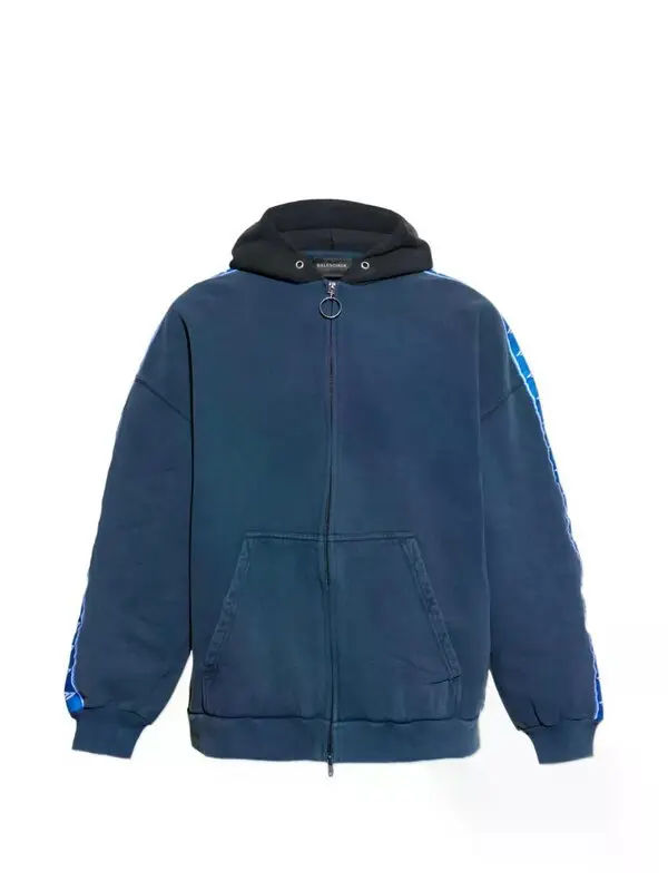 Balenciaga Zip-up Hoodie - Blue