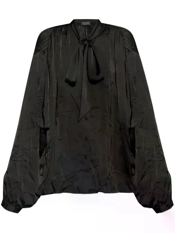 Balenciaga Pussy Bow-collar Shirt