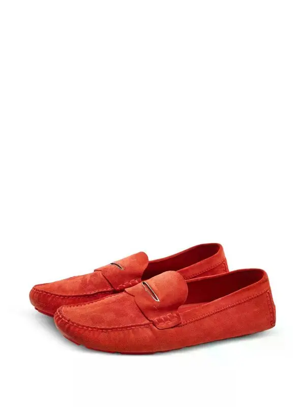 LOUIS VUITTON Damier Suede Loafers